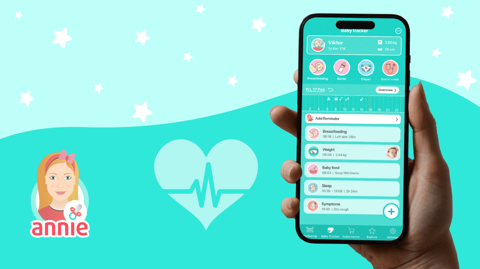 Best App For Tracking Baby Feedings And Diapers - Annie Baby Monitor