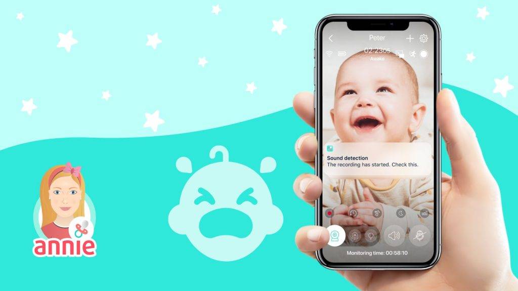 Baby Monitor with Cry Detection - Annie Baby Monitor